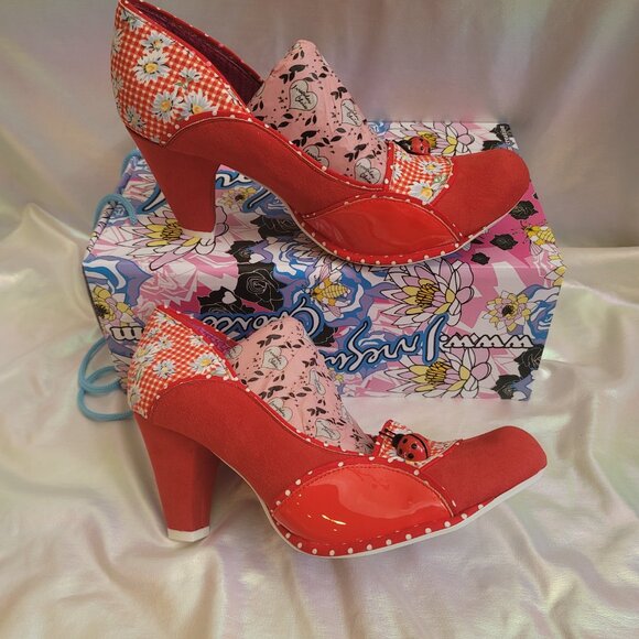 Irregular Choice | Shoes | Irregular Choice Future Ladybug 2 Mid Heel ...